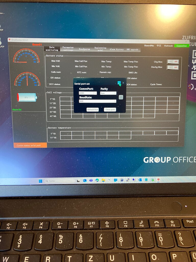 Gobel BMS mit pcmaster.exe auslesen schlägt fehl - Akku, BMS und ...