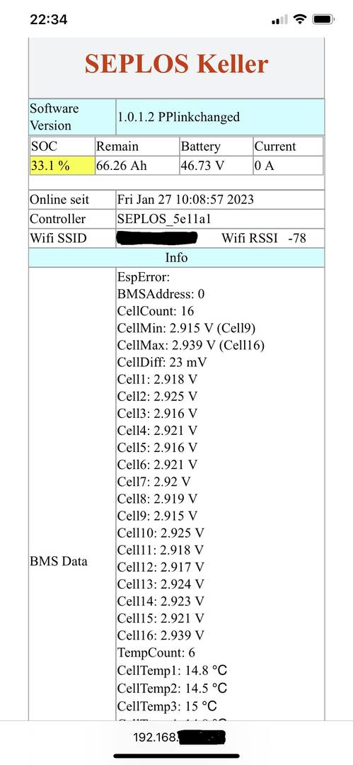 Seplos 10C mit Solis Solis S5EH1P4.6K-L im Inselbetrieb - BMS Batterie ...